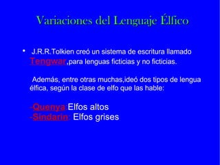 Lenguaje élfico | ODP