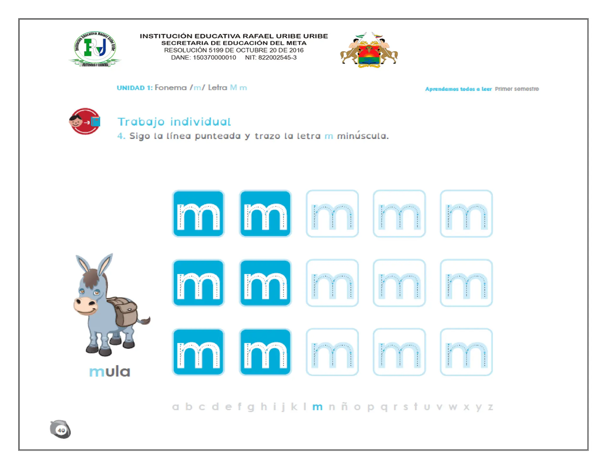 guias de lenguaje letras para grado primero | PPT