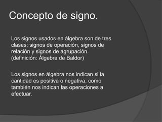 Lenguaje algebraico | PPTX