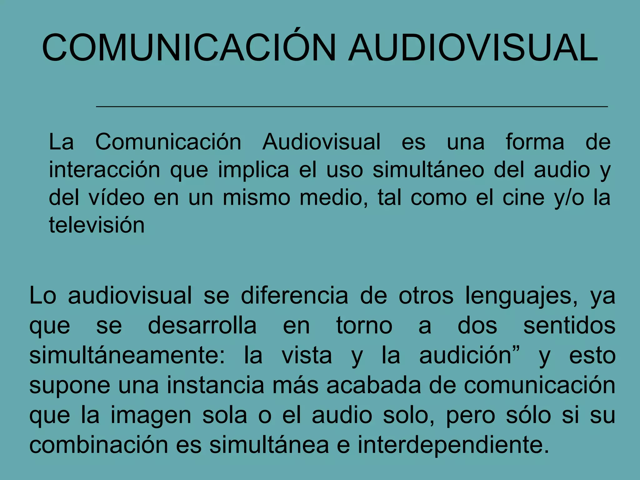 Lenguaje audiovisual | PPT