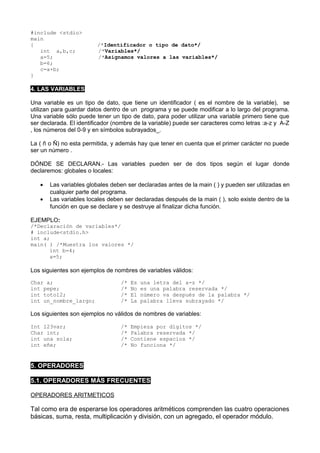 Lenguaje c completo 6 g x revisar x los estudiantes | DOC