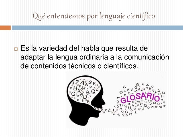 Lenguaje científico