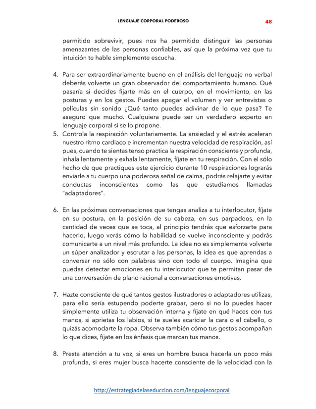 Lenguaje corporal poderoso | PDF