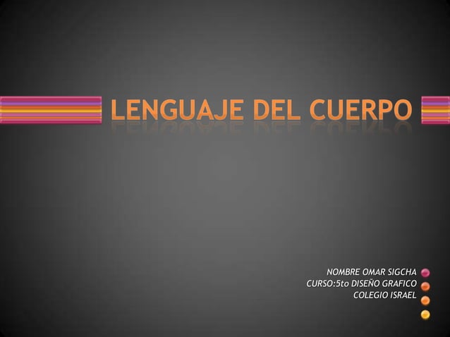 Lenguaje del cuerpo | PPT