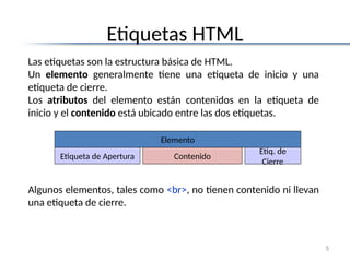Fundamentos de HTML: Estructura y Diseño Web | PPTX