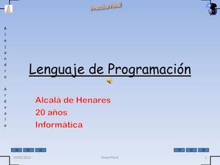 Lenguaje de programación | PPT