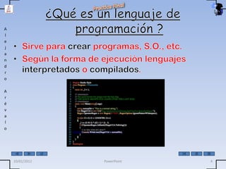 Lenguaje de programación | PPT