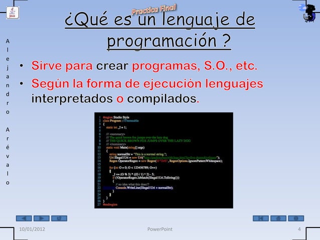 Lenguaje de programación | PPT