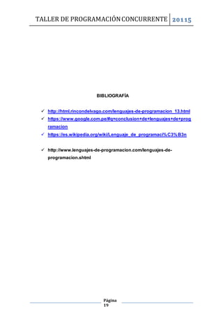Lenguaje de programacion | DOCX
