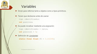 Lenguaje de programacion java, conceptos | PPT