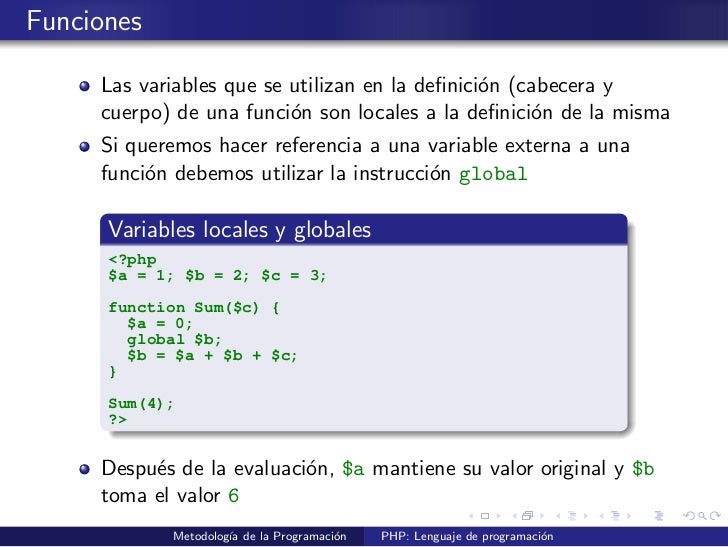 Funciones En Php Funcin En Php Uso De Funciones En