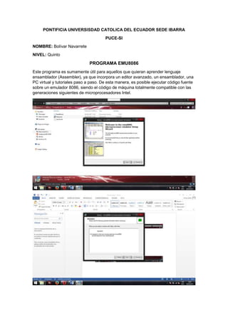 Lenguaje ensamblador EMU8086 | PDF