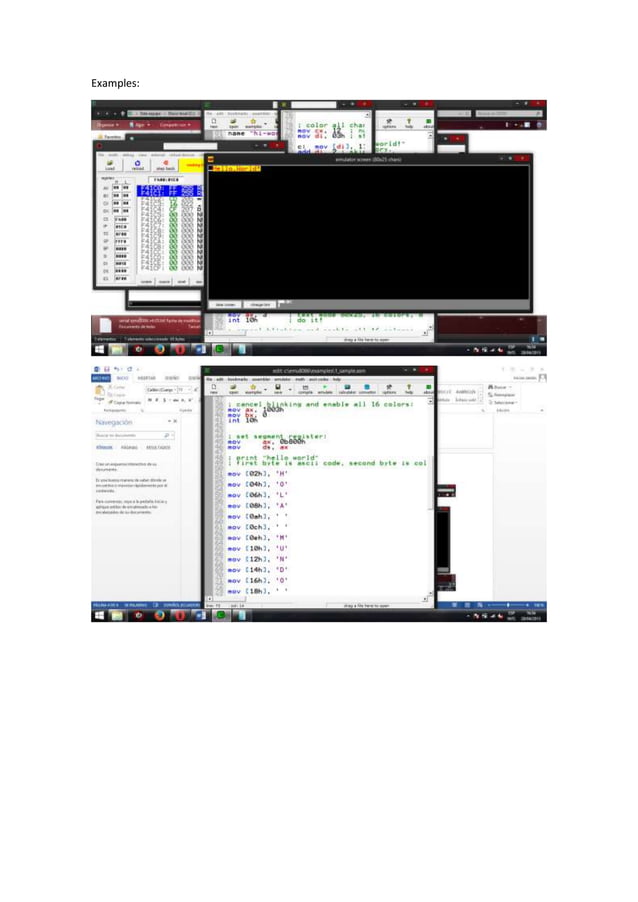 Lenguaje ensamblador EMU8086 | PDF