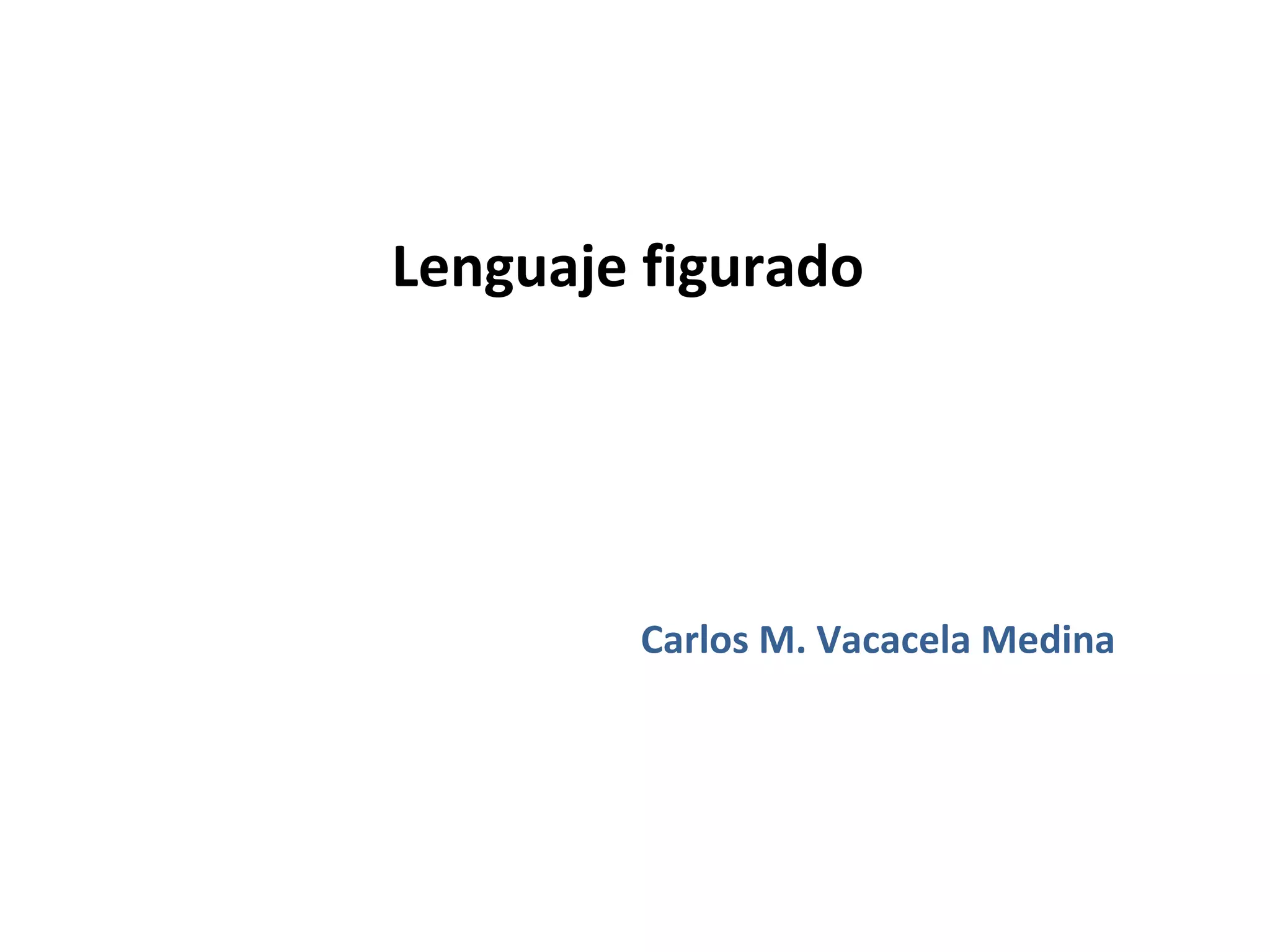 Lenguaje figurado | PPT