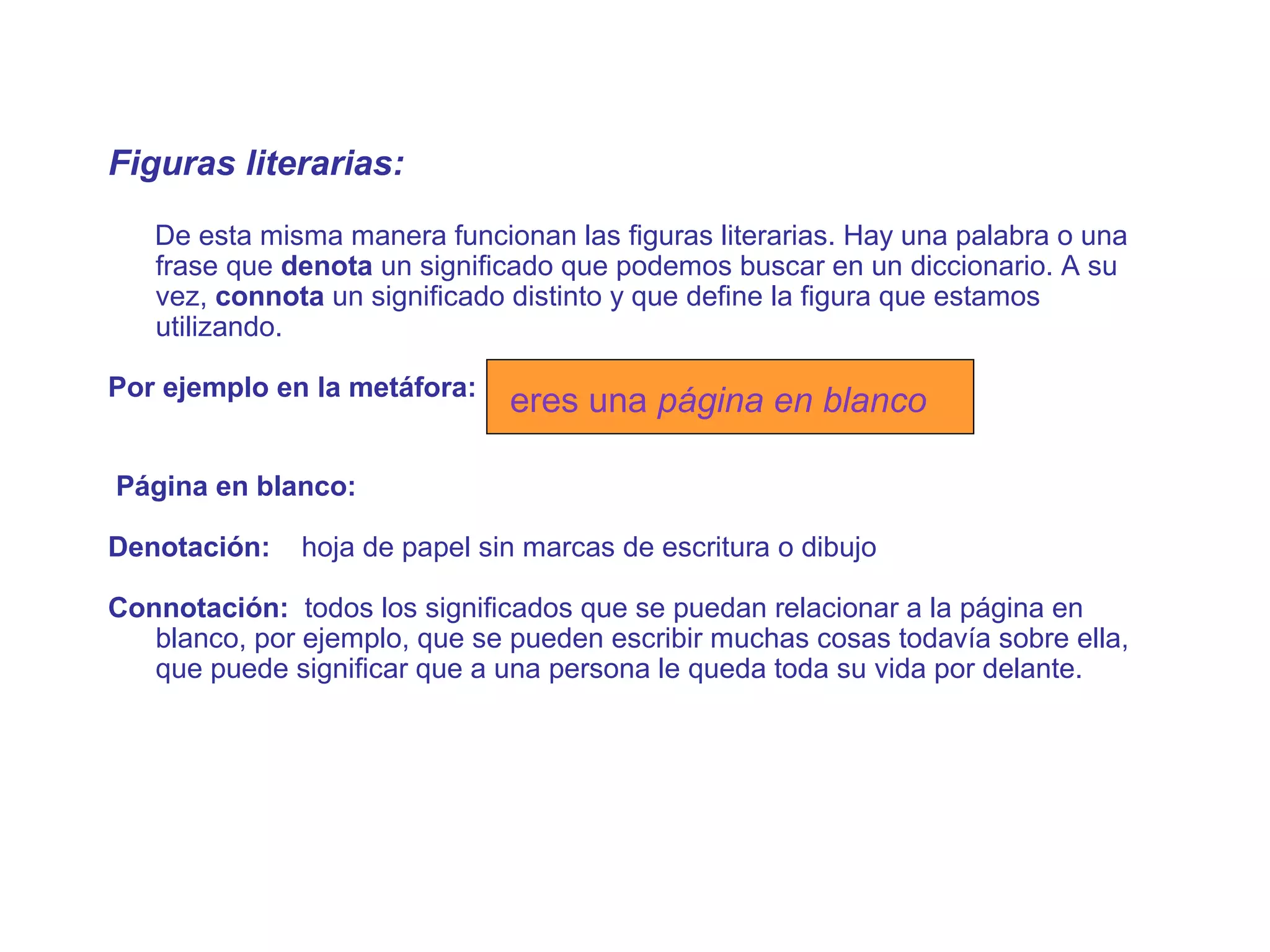 Lenguaje figurado | PPT | Books and Literature