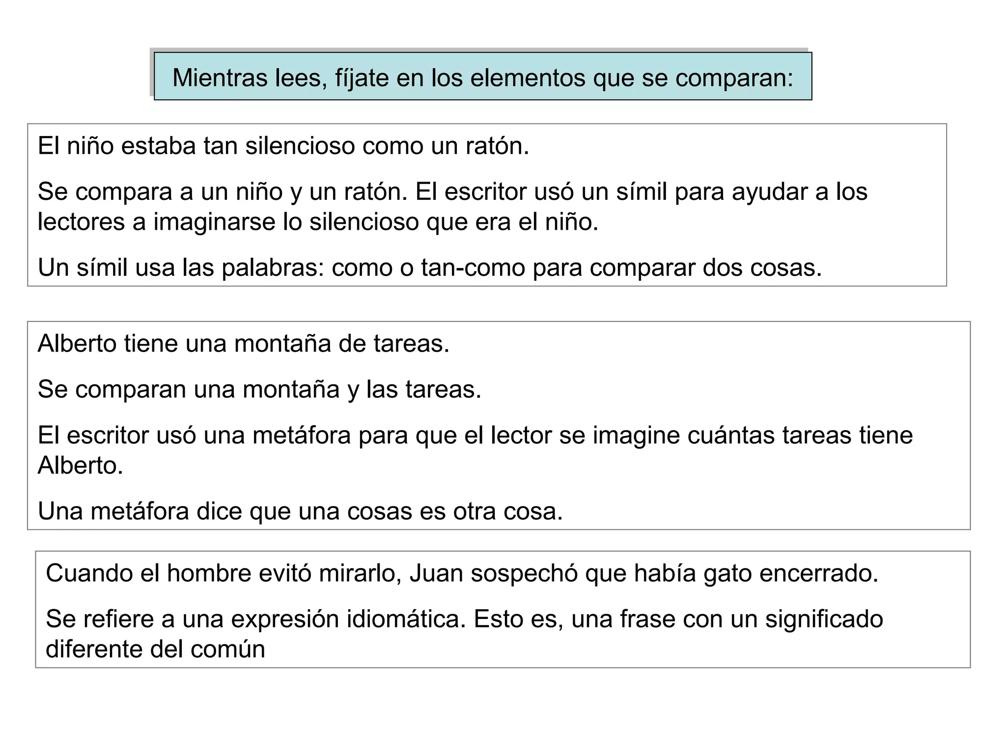 Lenguaje figurado | PPT | Books and Literature