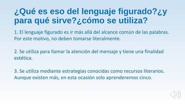 Lenguaje figurado presentación | PPT