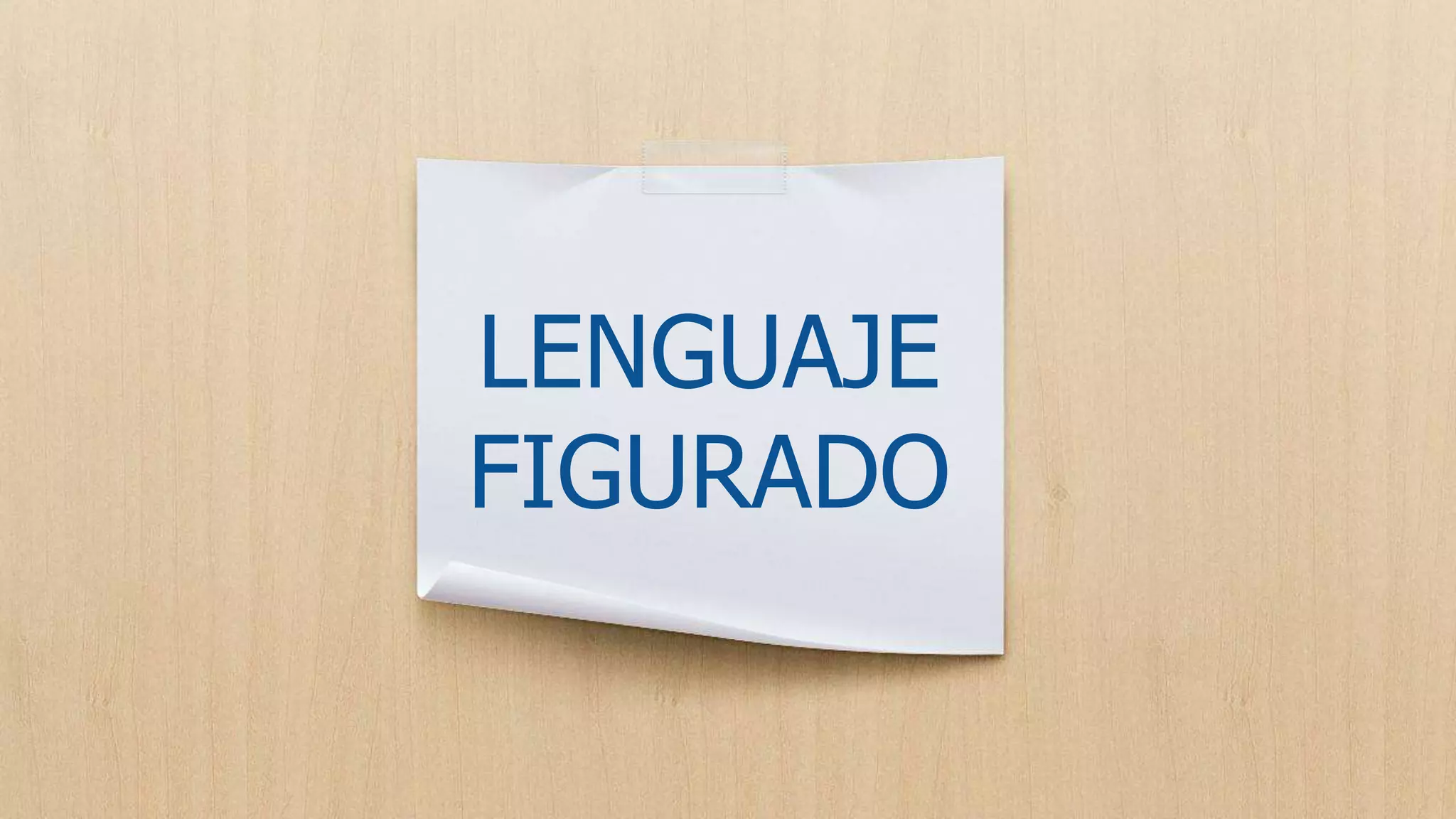 Lenguaje figurado | PPT