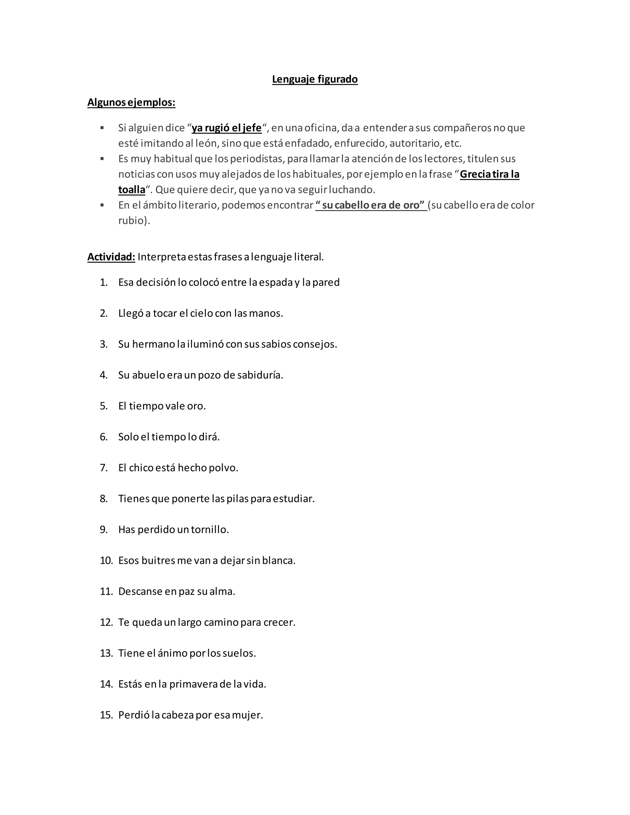 Lenguaje figurado 3 | PDF