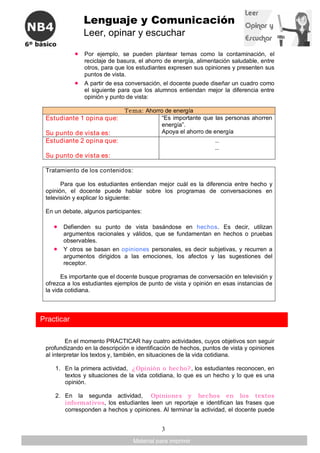 Lenguaje hechos y opiniones | PDF