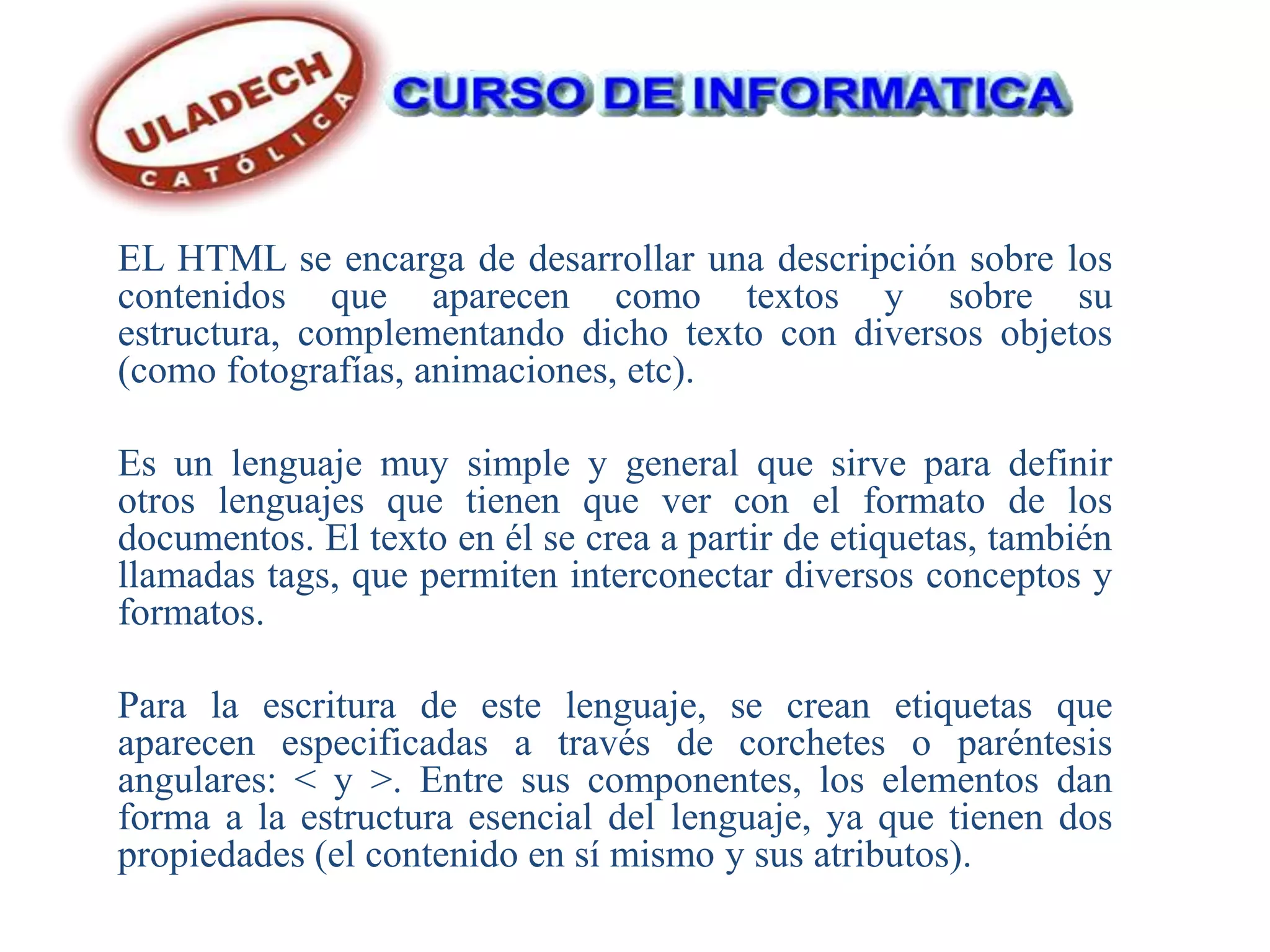 Lenguaje html | PPTX | Web Design and HTML | Internet