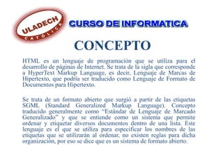Lenguaje html | PPTX