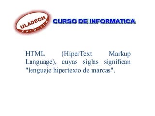 Lenguaje html | PPTX