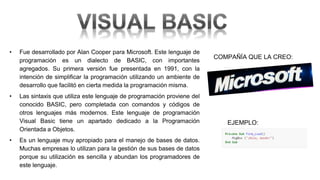 Lenguajes De Programación | PPTX