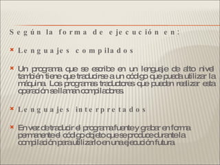 LENGUAJES DE LA PROGRAMACION | PPT