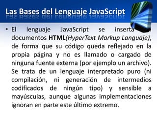 Lenguaje script | PPTX