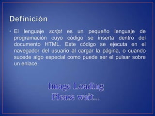 Lenguaje script | PPTX