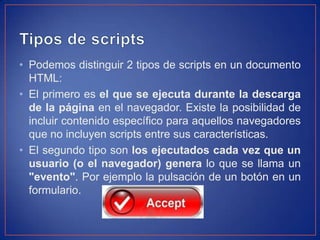 Lenguaje script | PPTX
