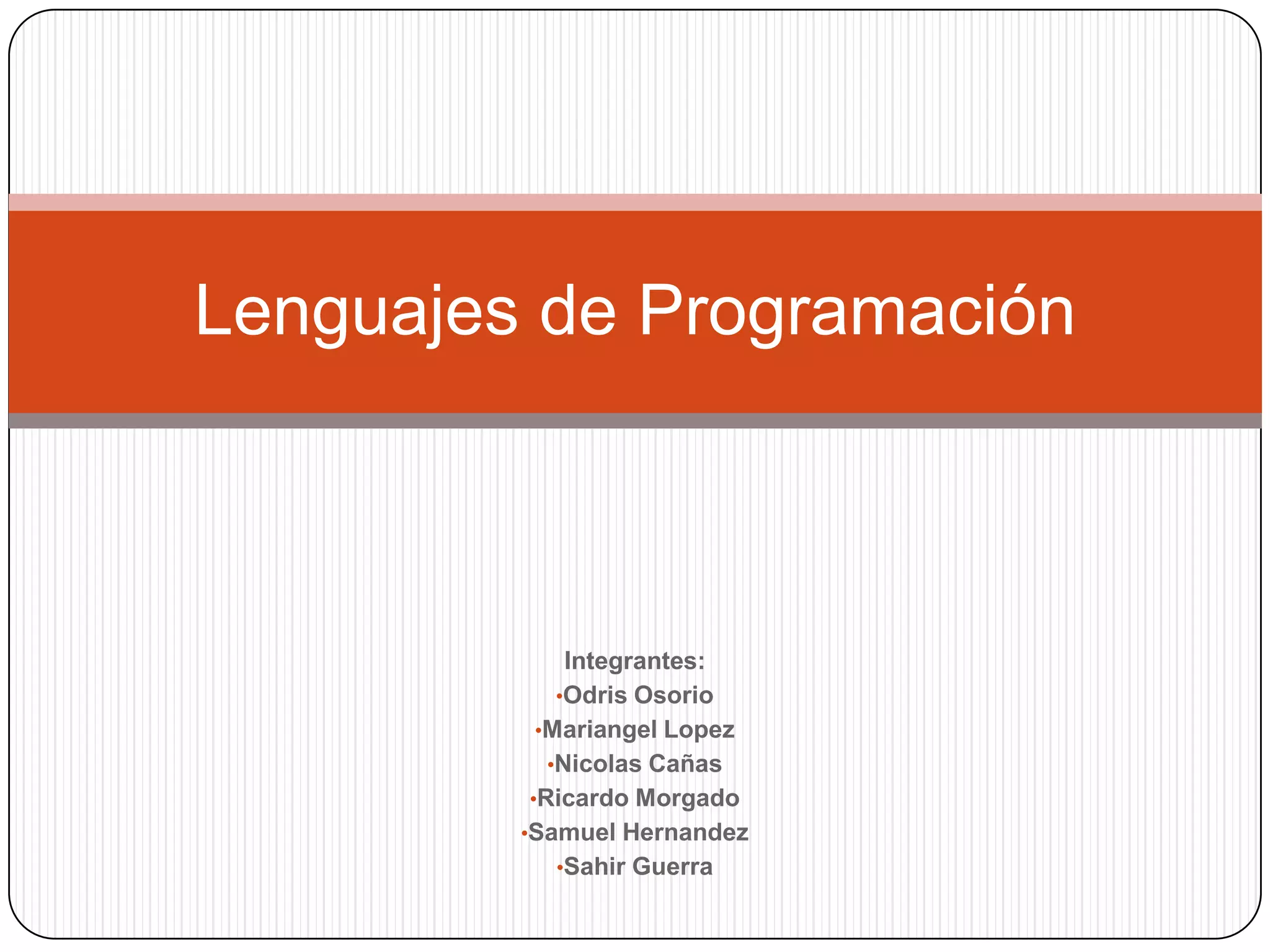 Lenguajes de Programacion | PPTX