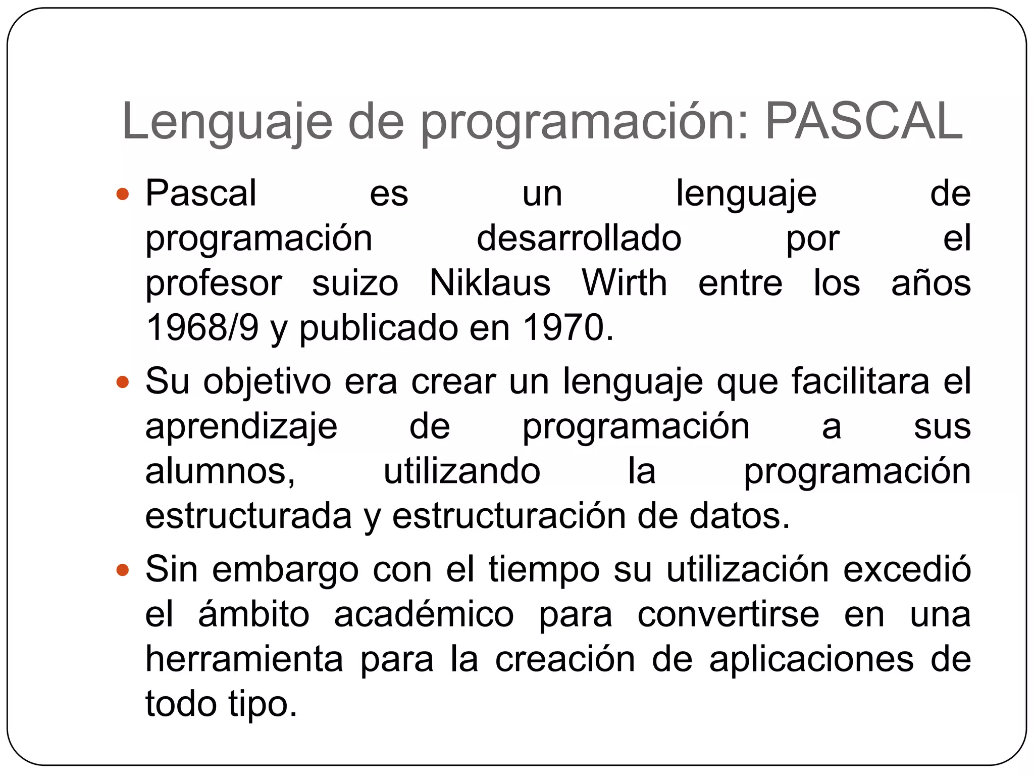 Lenguajes de Programacion | PPTX