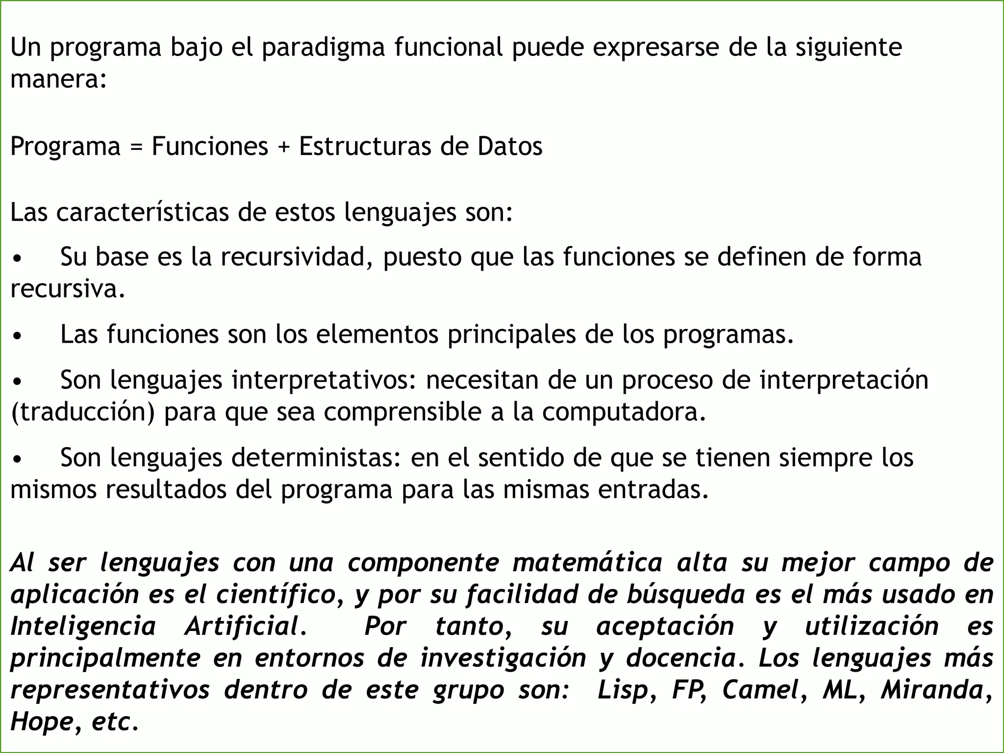 Lenguajes de programación | PPTX | Programming Languages | Computing