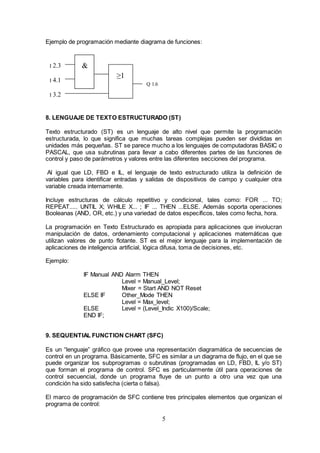 Lenguajes de programacion de plc | DOC