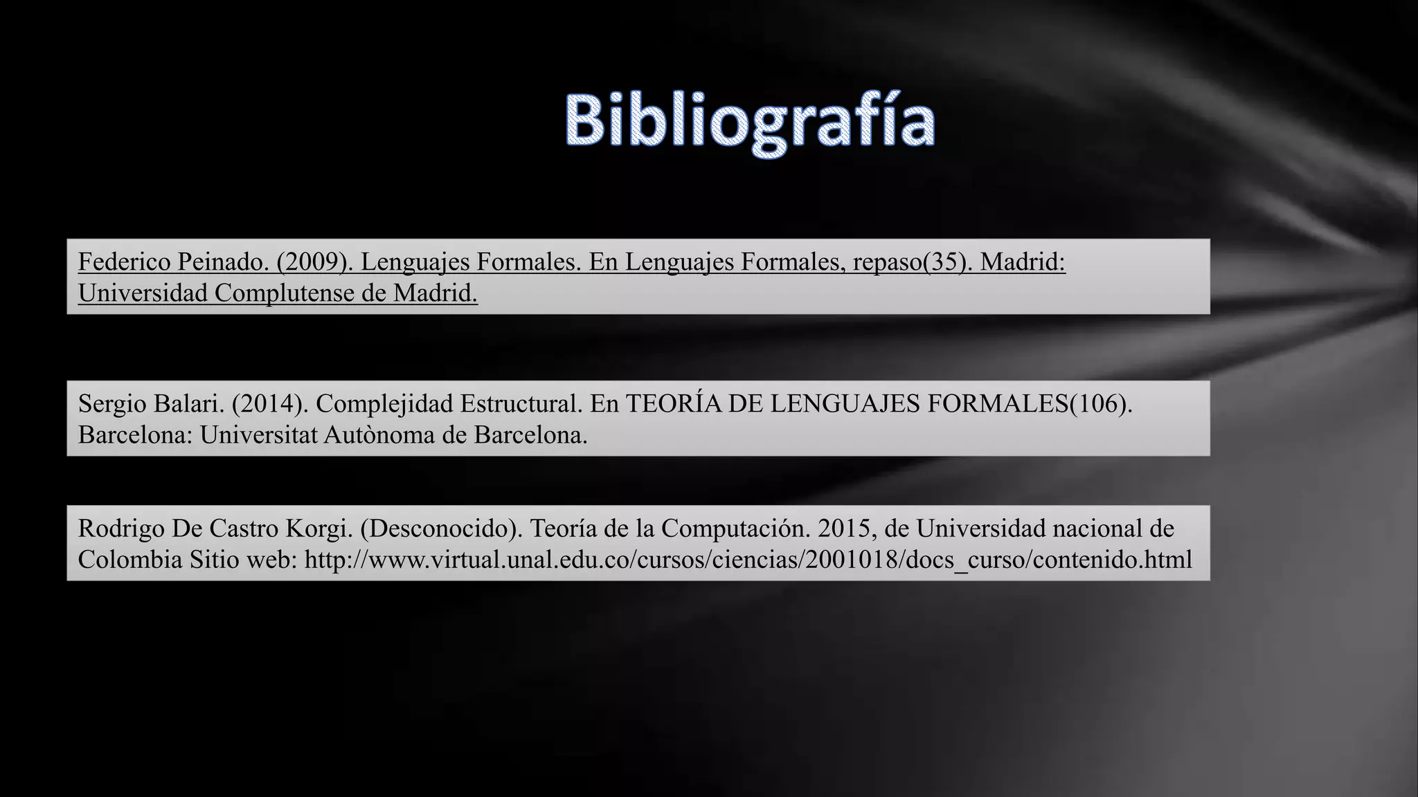 Lenguajes formales | PPT