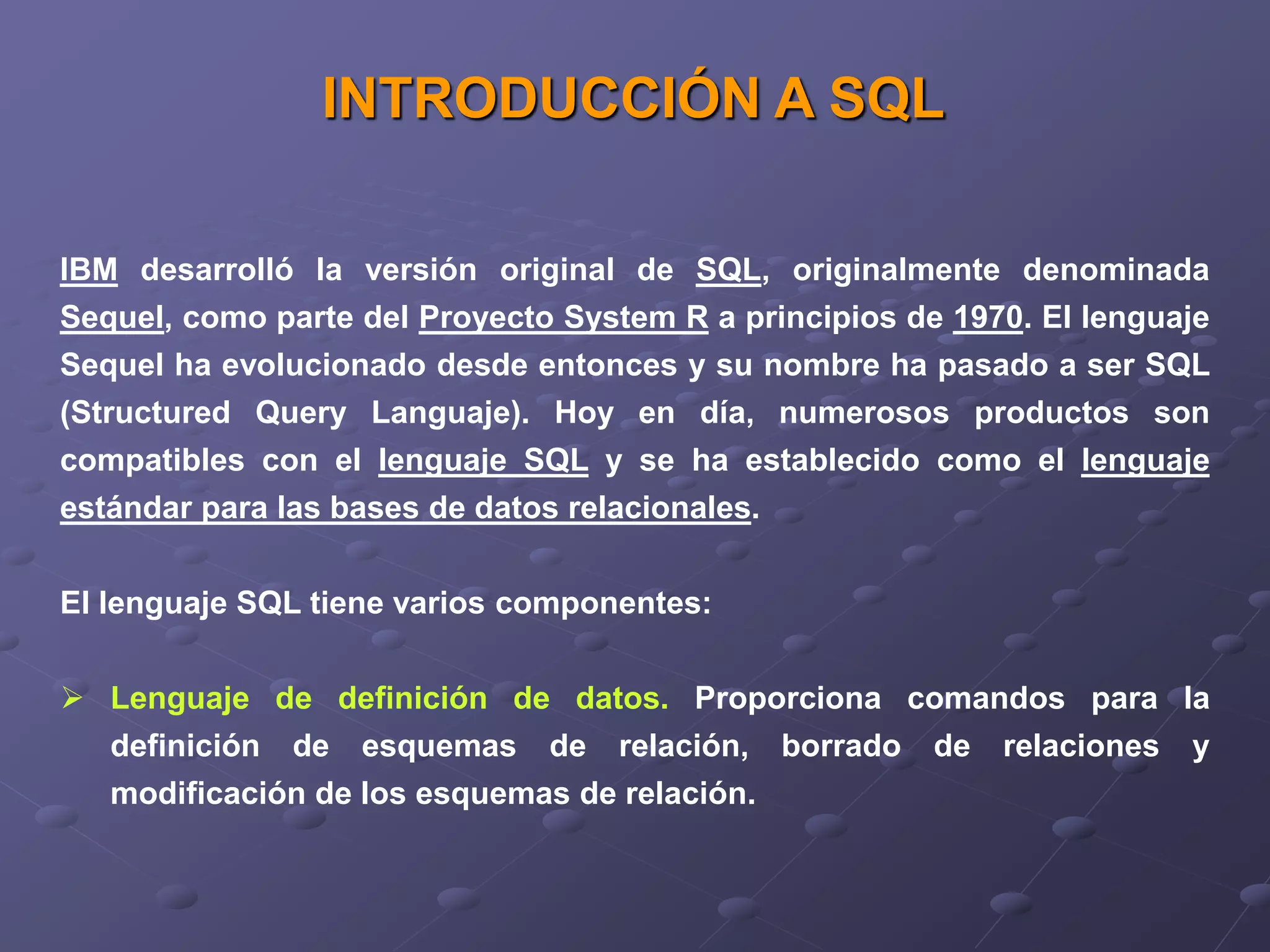 Lenguaje sql | PPT