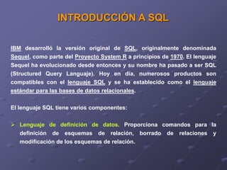 Lenguaje sql | PPT