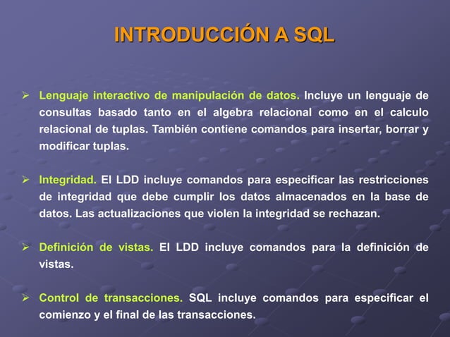 Lenguaje sql | PPT