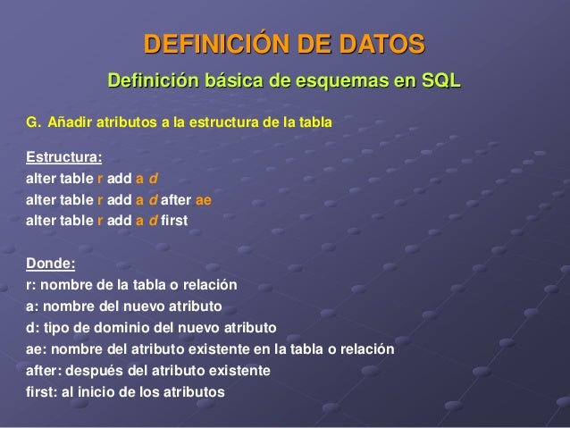 Lenguaje sql