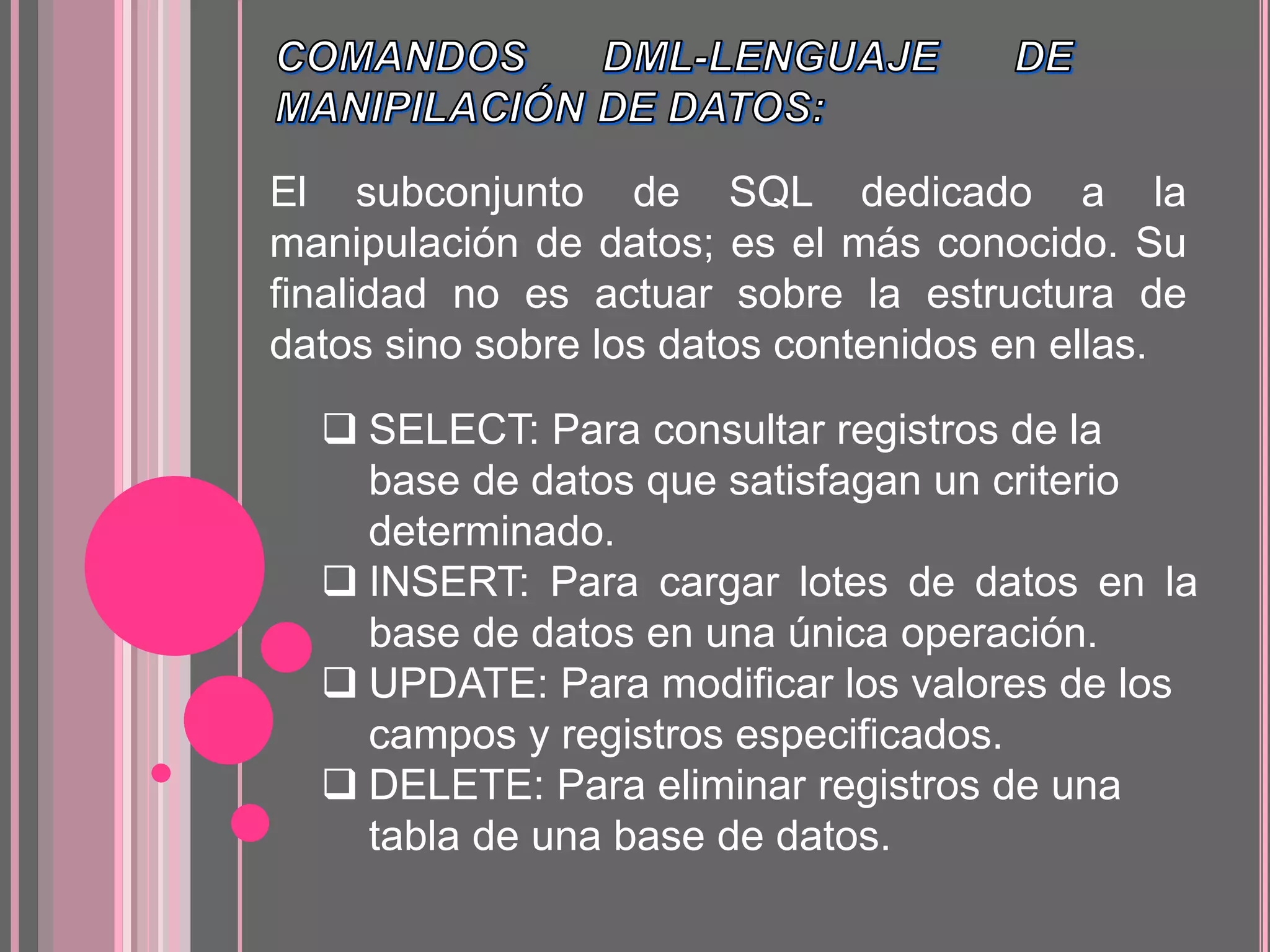 LENGUAJE TRANSACT SQL | PPTX | Databases | Computer Software and ...