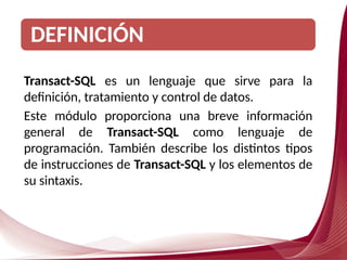 lenguaje transact sql- 160703175025.pptx