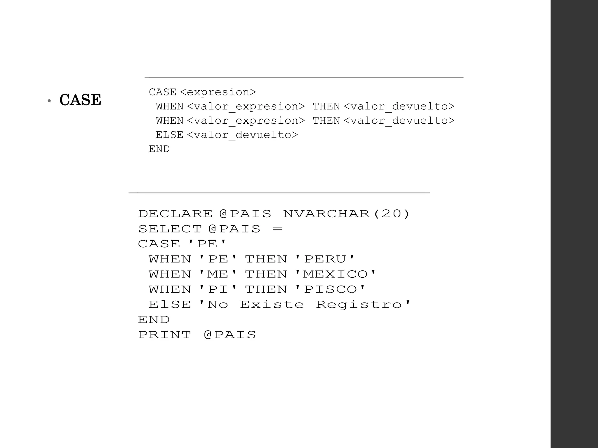 Lenguaje transact sql | PPTX