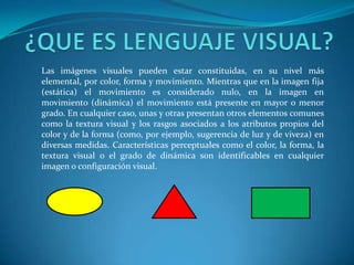 Lenguaje visual | PPTX