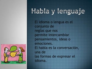Lenguaje y habla | PPTX