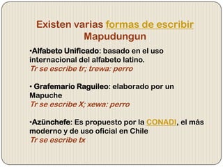 Lengua mapuche | PPTX