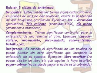 Sinonimia, antonimia y paronimia | PPTX