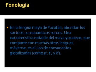 Lengua maya | PPTX