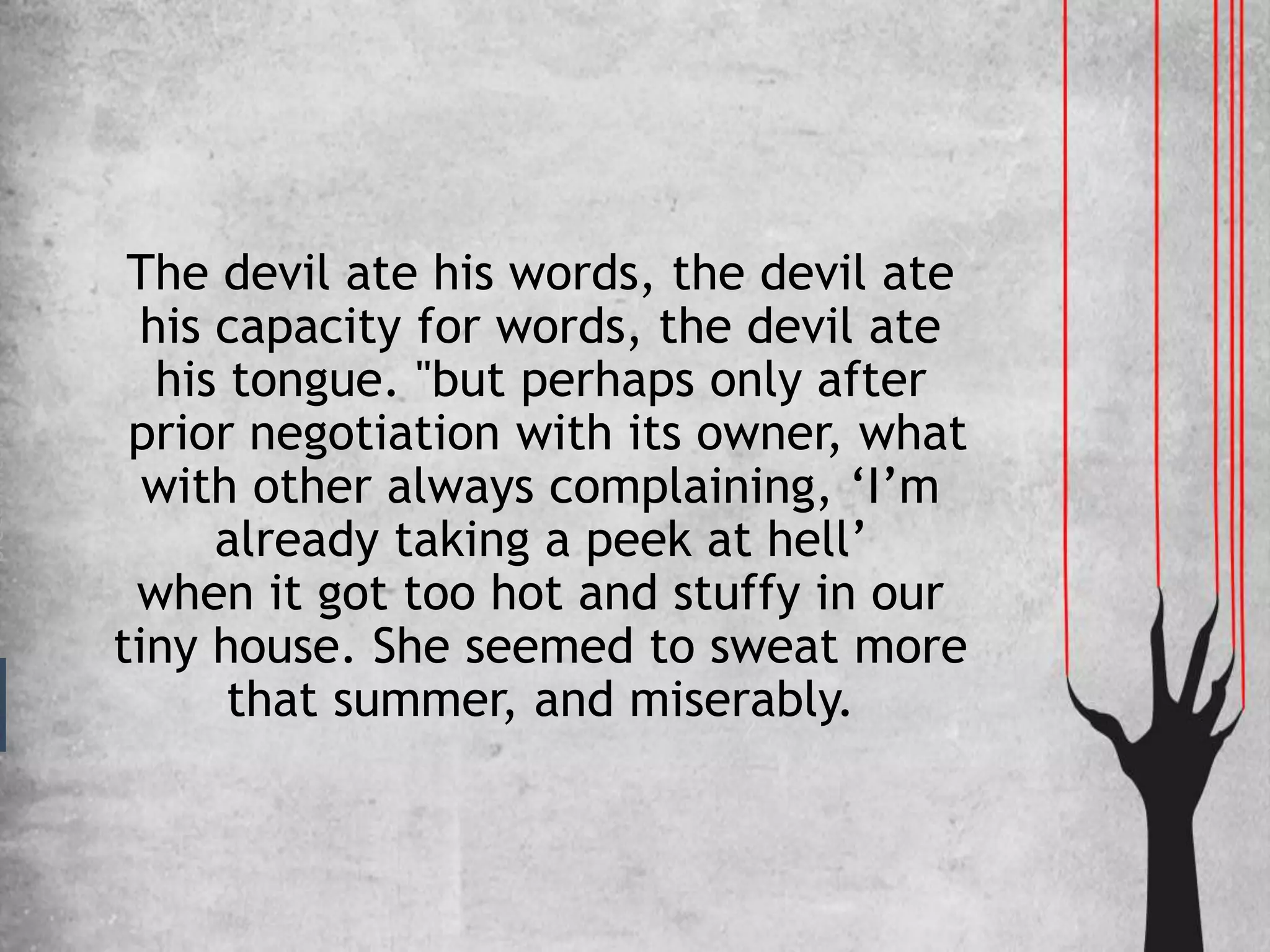 Lengua para diablo - 21st Century Literature - Grade 11 | PPTX